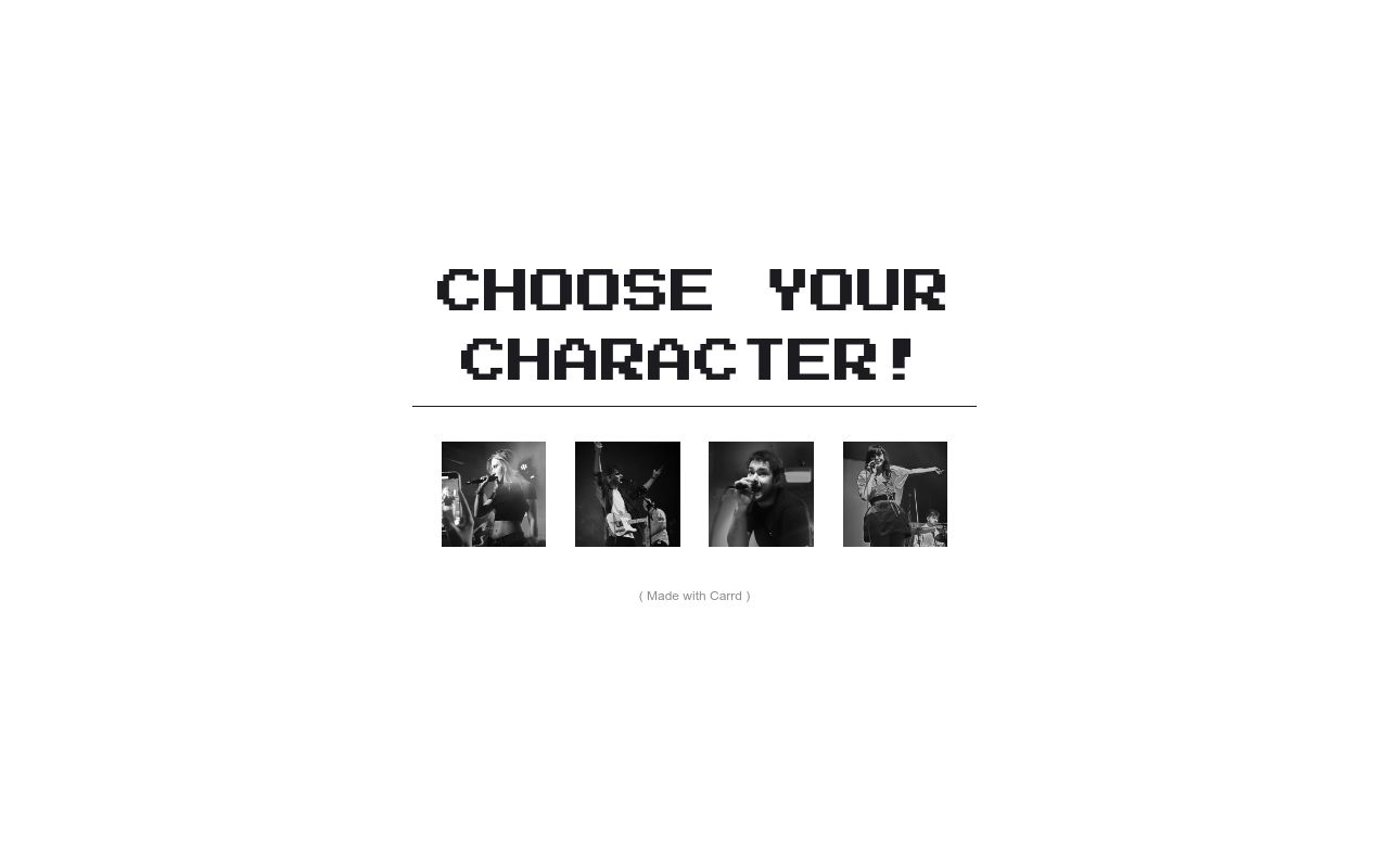 choose your character!